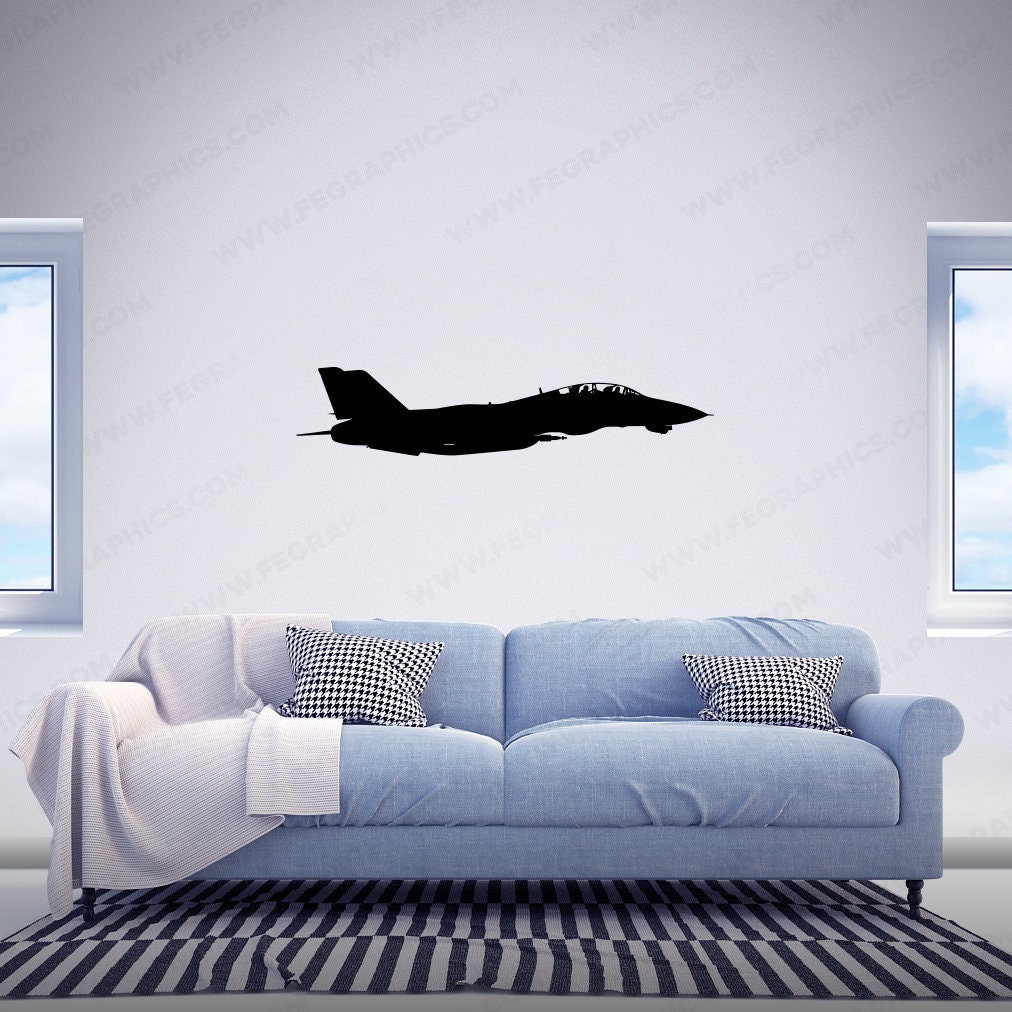 F-14 Tomcat side 1 Decal F14 Decal F-14 Vinyl Decal F14 - Etsy