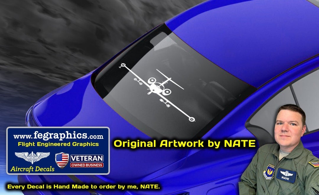 Learjet 35 With Hardpoints [front] Learjet 35 Vinyl Decal Sticker, Lear ...