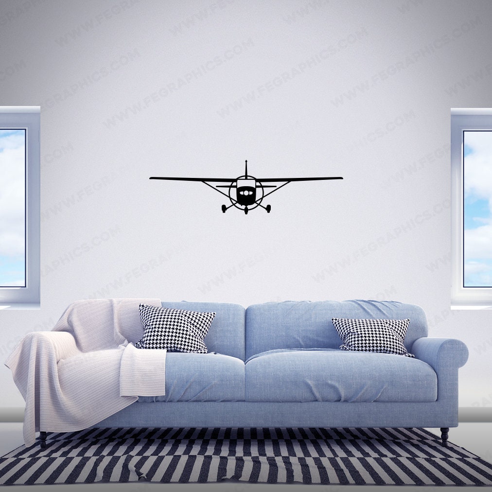 Cessna 172 [front] Cessna 172 Decal, Cessna 172 Sticker, Cessna Decal ...