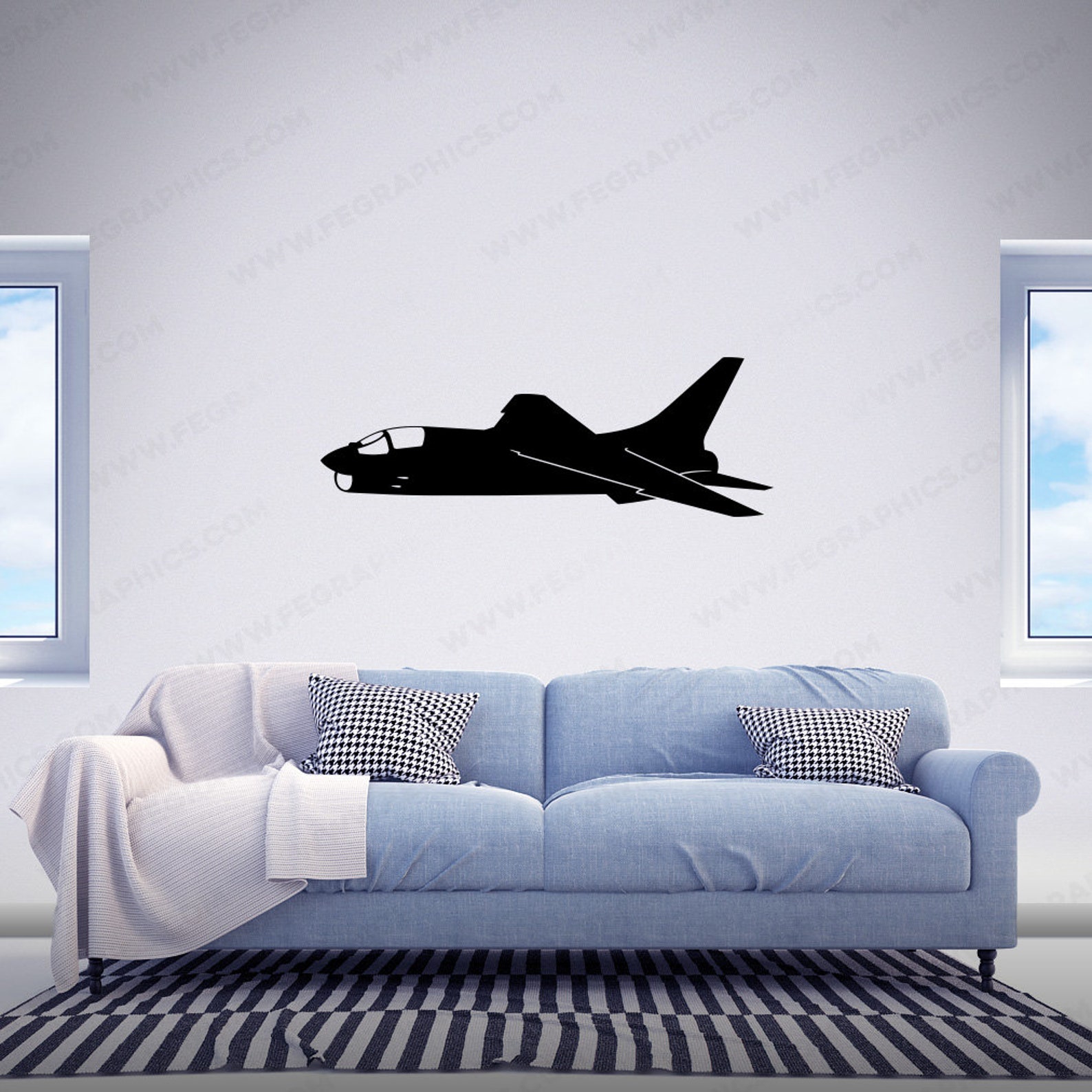 F-8 Crusader angle 1 F8 Decal F-8 Sticker F8 Sticker F8U | Etsy