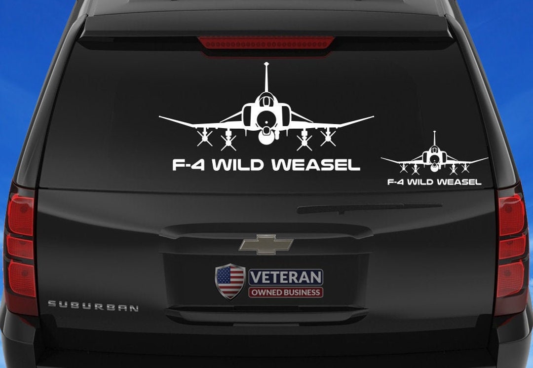 F-4G Wild Weasel [front Lettering 4x HARM] F4G Decal, F-4G Vinyl Decal ...
