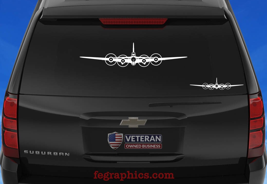B-17 Flying Fortress [front Spinning] B-17 Decal, B17 Decal, B-17 ...
