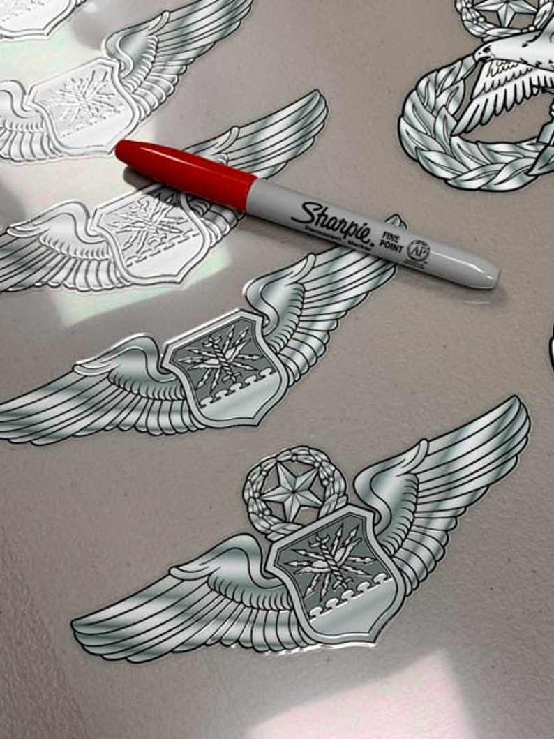 Navigator Wings Decal (master USAF) Full Color, Navigator Badge, Star ...