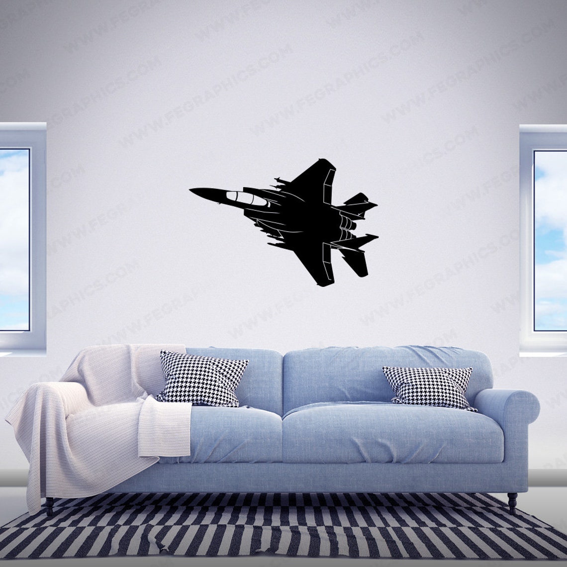 F-15E Strike Eagle [angle 1] F15E, Vinyl Decal Sticker, F-15 F15 ...