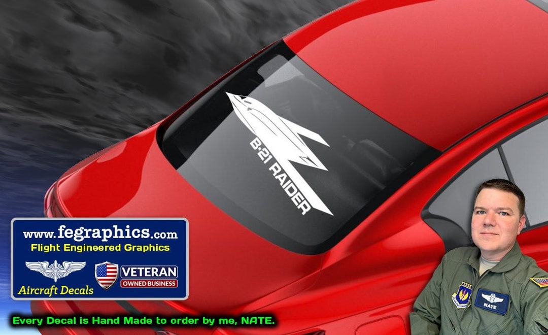 B-21 Raider [angle 1 W/lettering] B21 Raider Decal, Northrop Grumman B ...