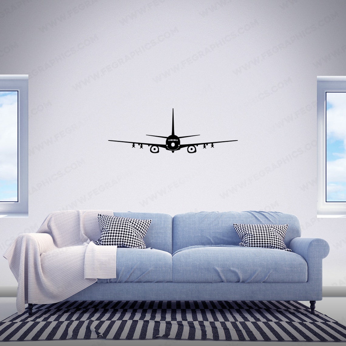 P-8A Poseidon [front] - P8 Poseidon, Vinyl Decal Sticker, P-8, Boeing ...