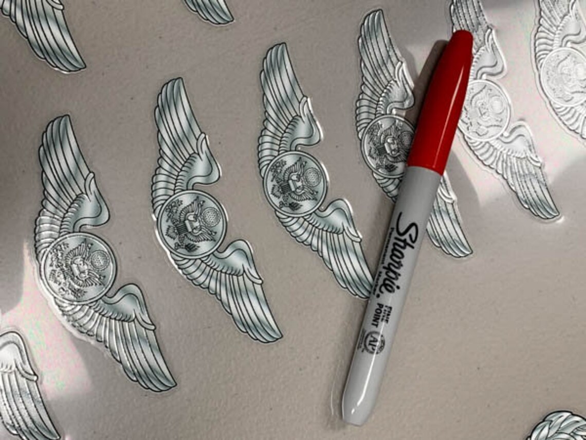 Enlisted Aircrew Wings Decal basic USAF Full Color Aircrew - Etsy