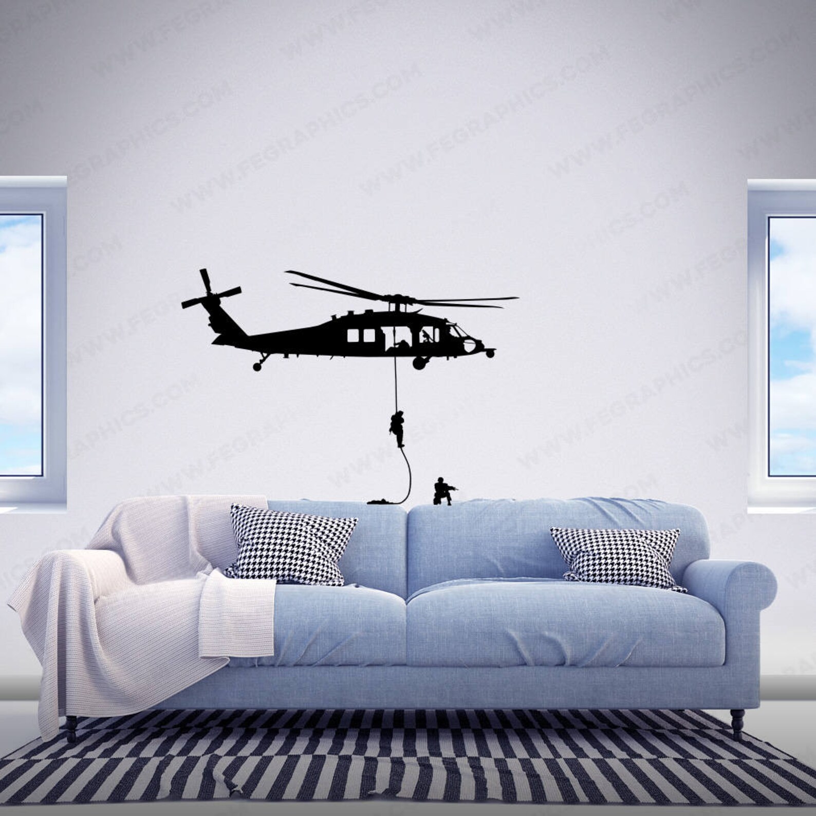 MH-60S side Fast Rope Seal Team Infil MH60S Knighthawk - Etsy