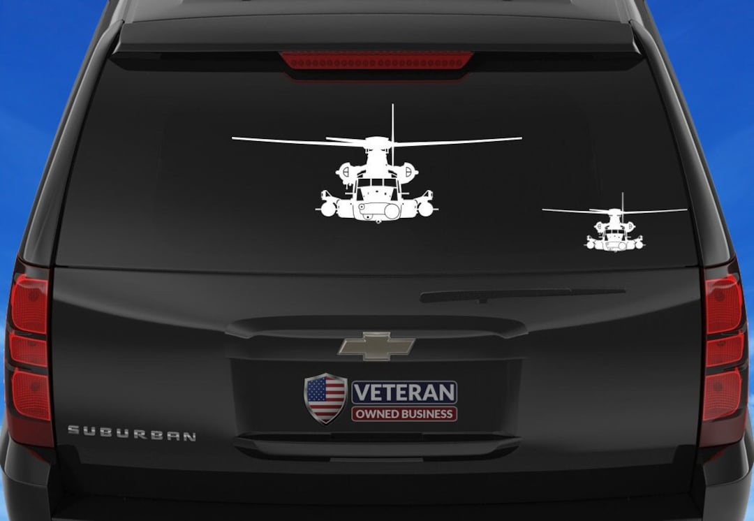 MH-53 Pavelow [front View] MH53 Vinyl Decal Sticker, MH53J, MH53M ...