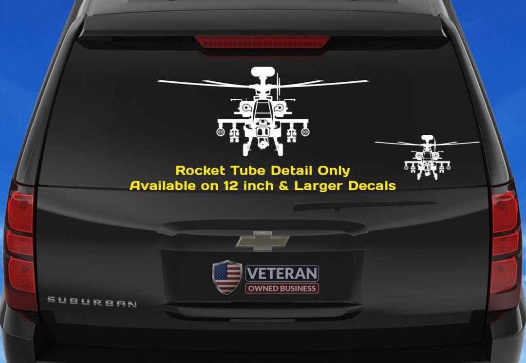 AH-64D Longbow [front Rockets Hellfire] AH64D Decal, AH-64, AH-64 ...