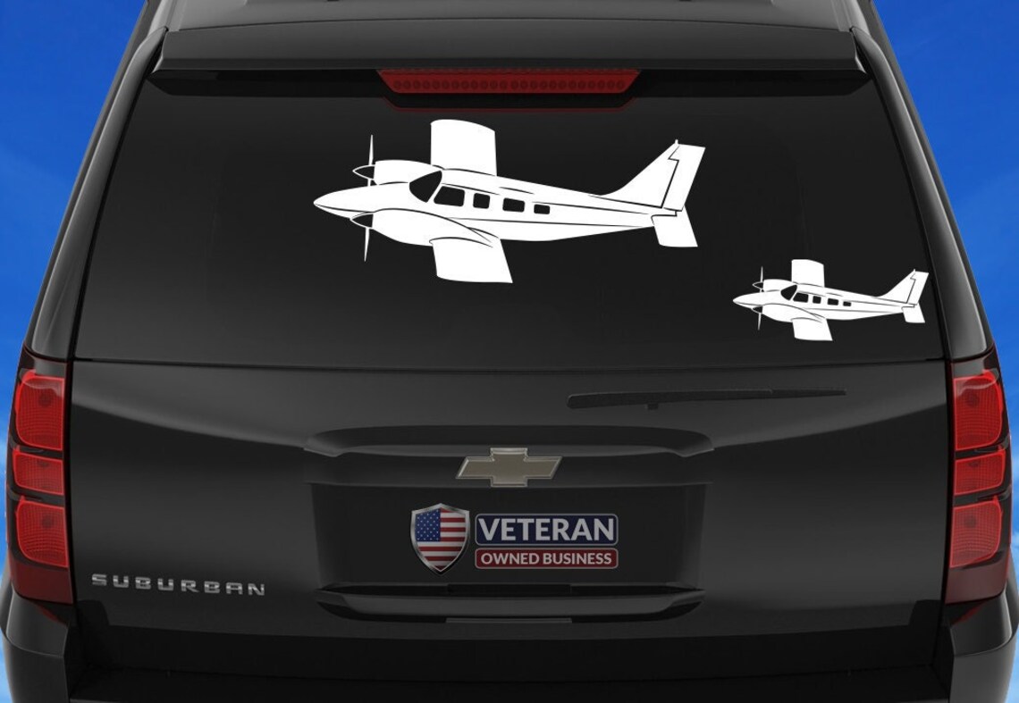 Piper PA-34 Seneca [side 1] Piper PA34 Seneca, Vinyl Decal Sticker ...