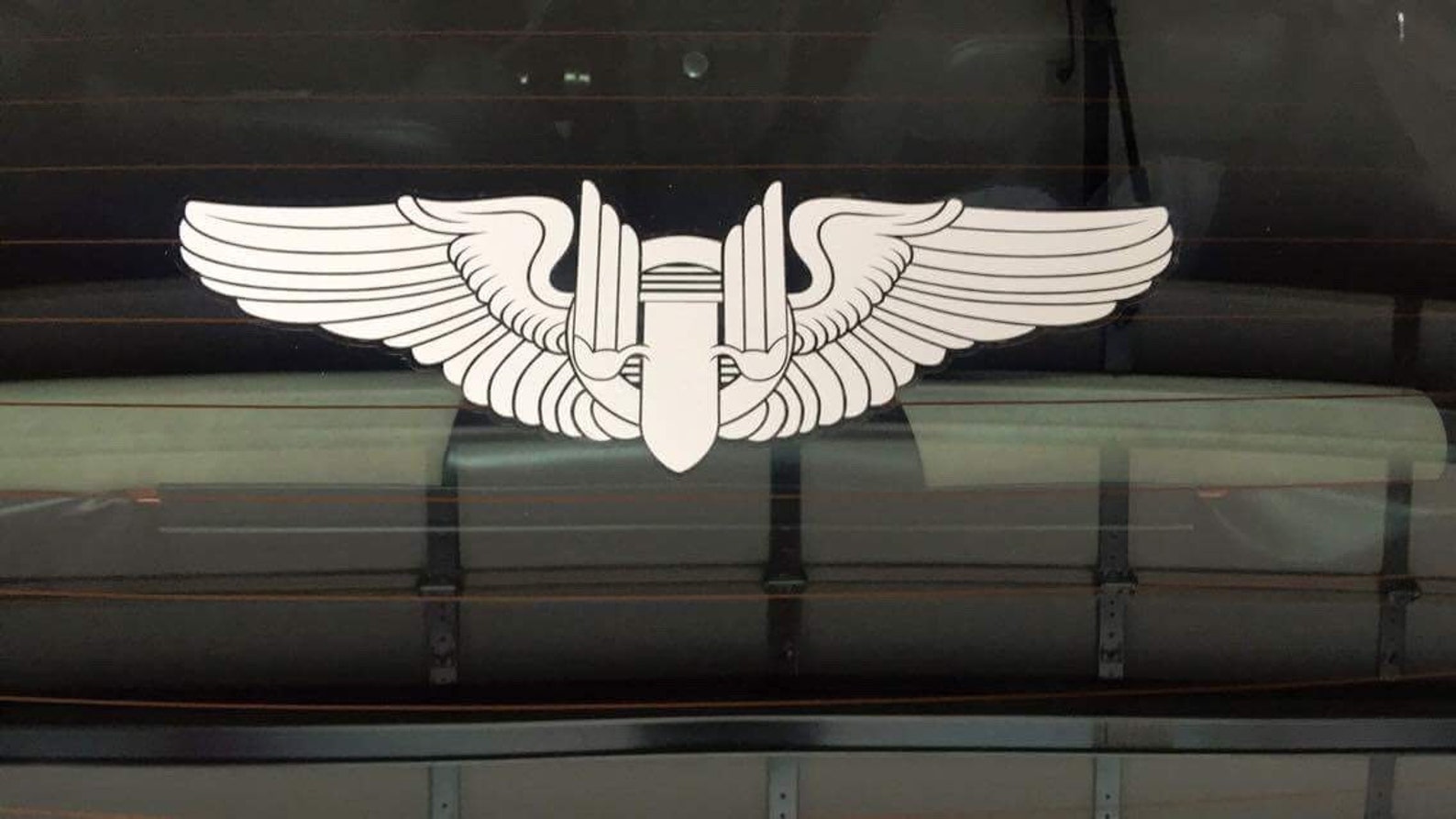 Gunner Wings WW2 Vinyl Decal Sticker, Air Corps Aerial Gunner Wings ...