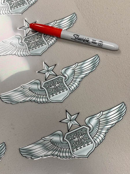 Navigator Wings Decal senior USAF Full Color Navigator | Etsy