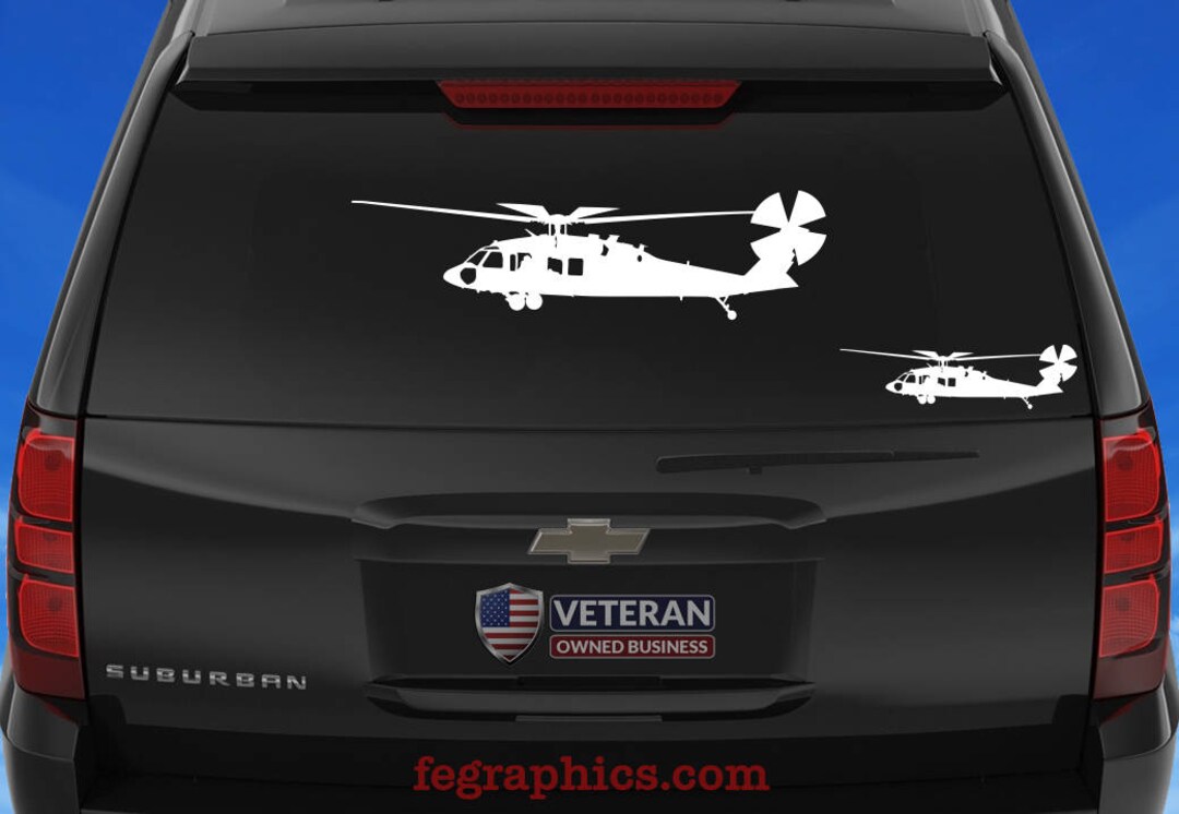 UH-60 Black Hawk - Side 1 - Vinyl Decal / Sticker - Etsy