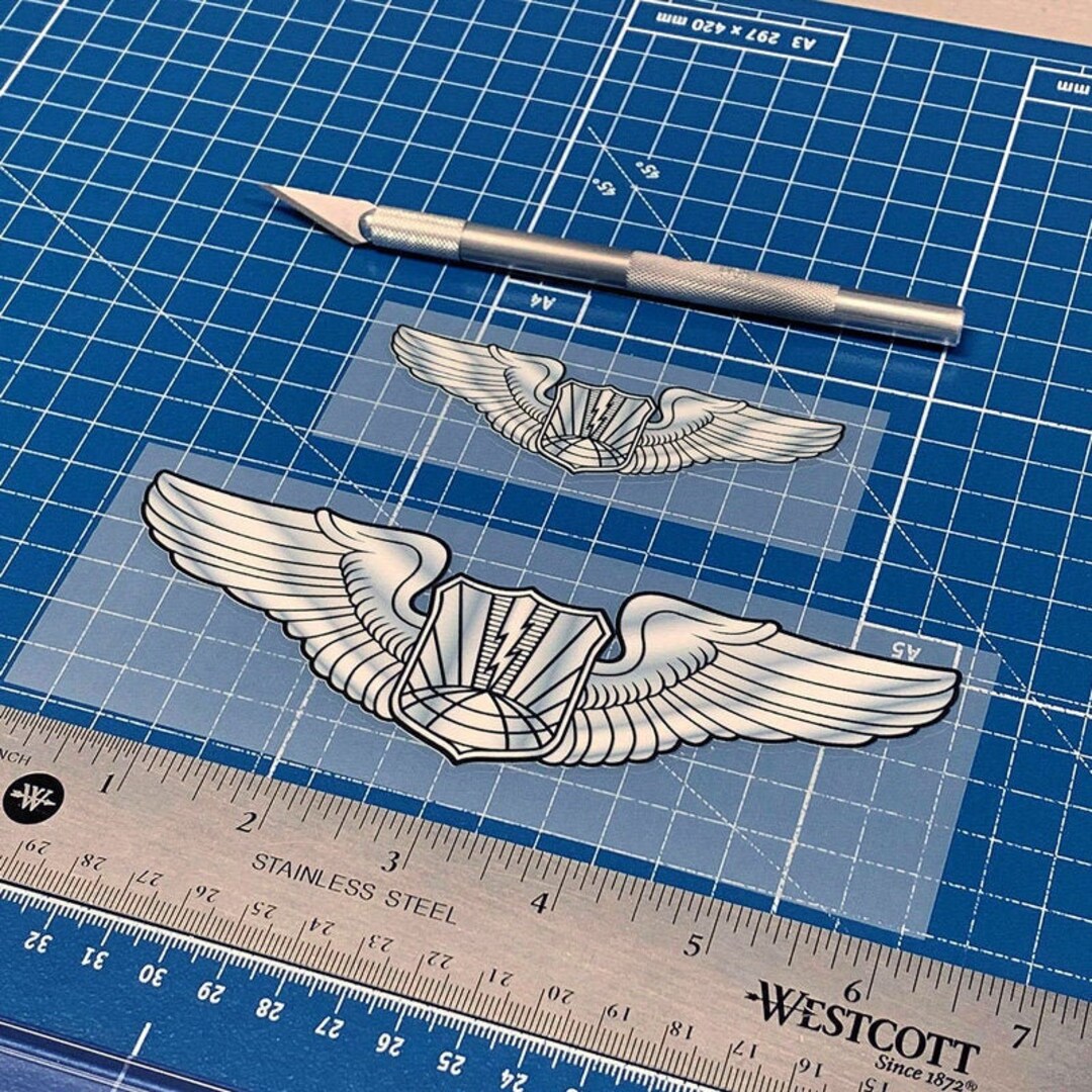 RPA Pilot Wings basic Full Color Remotely Piloted Aircraft Decal, Uav ...