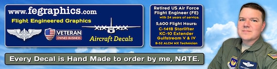 Military Sticker Veteran Owned USAF Chief Aircrew Wings Decal - 5.625x2 ...