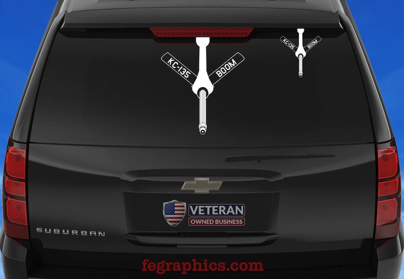 KC-135 BOOM Style 2 With Customizable Text Vinyl Decal / - Etsy