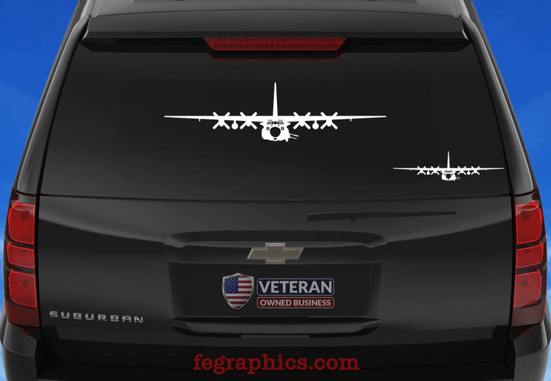 AC-130W Decal Front Stinger II Gunship Vinyl Decal / Sticker AC-130W ...