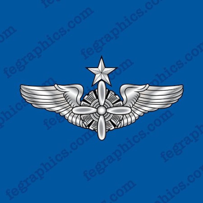 Flight Engineer Wings Decal senior USAF Full Color FE - Etsy