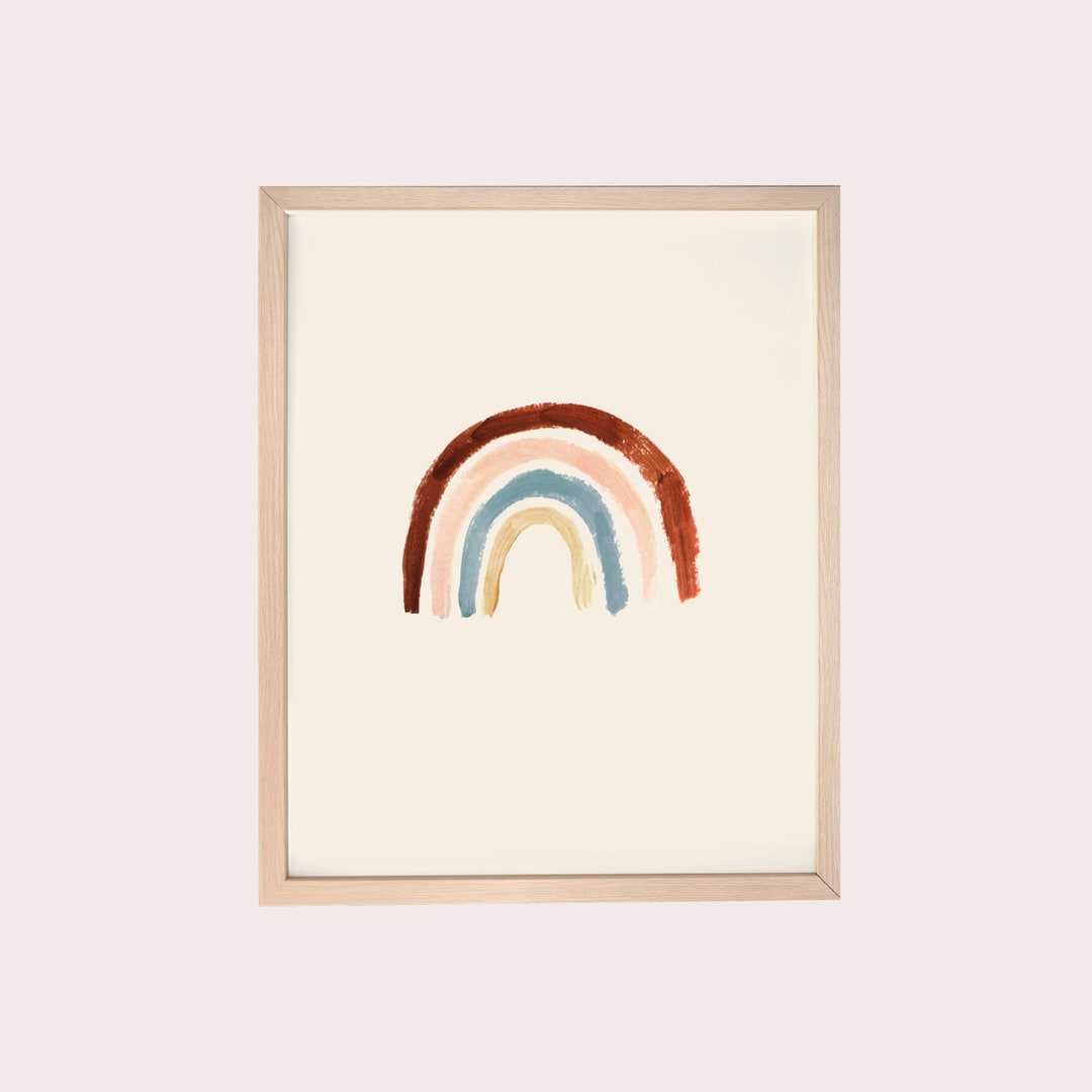 Painted Rainbow Art Print - Etsy