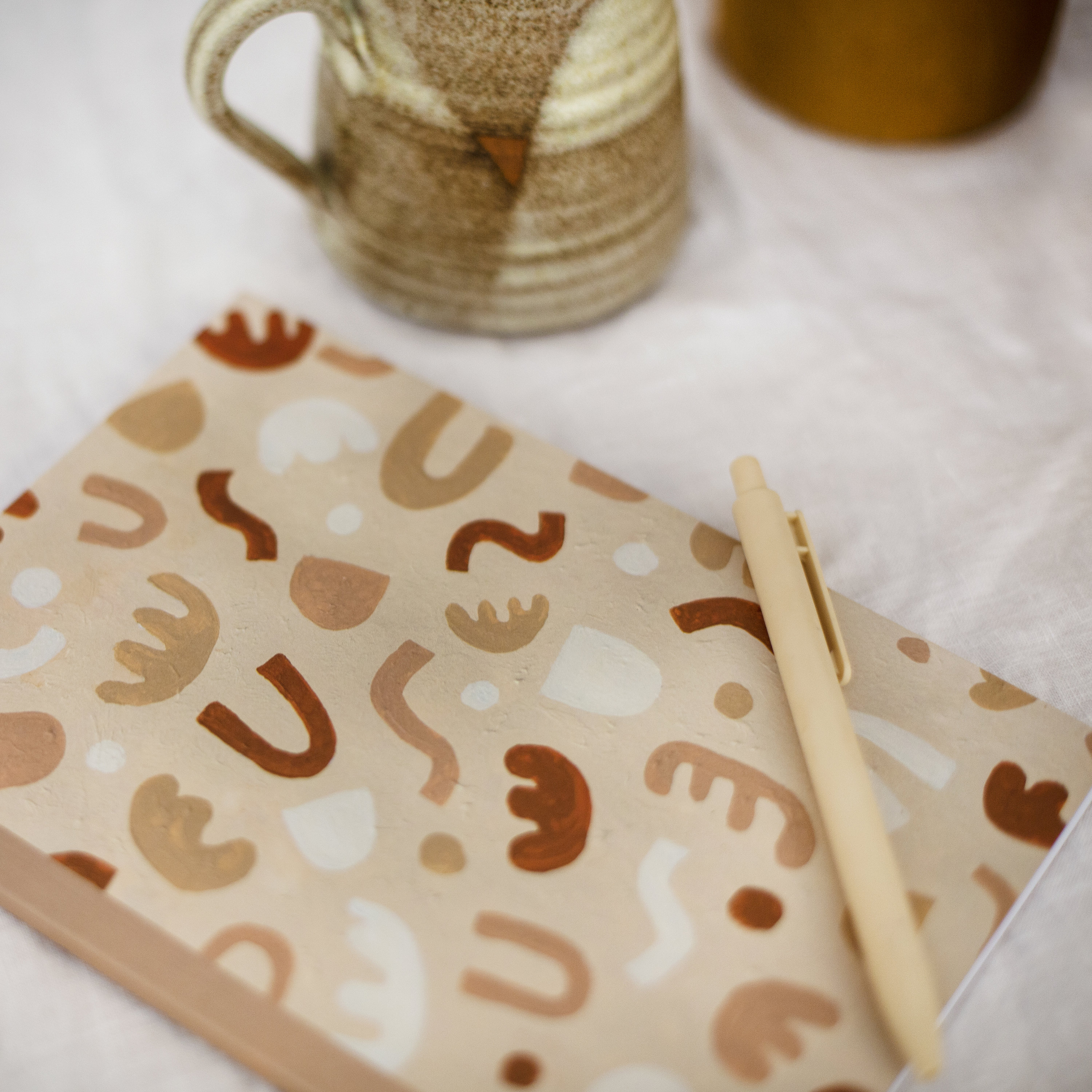 Patterned A5 Notebook Organic Shapes - Etsy