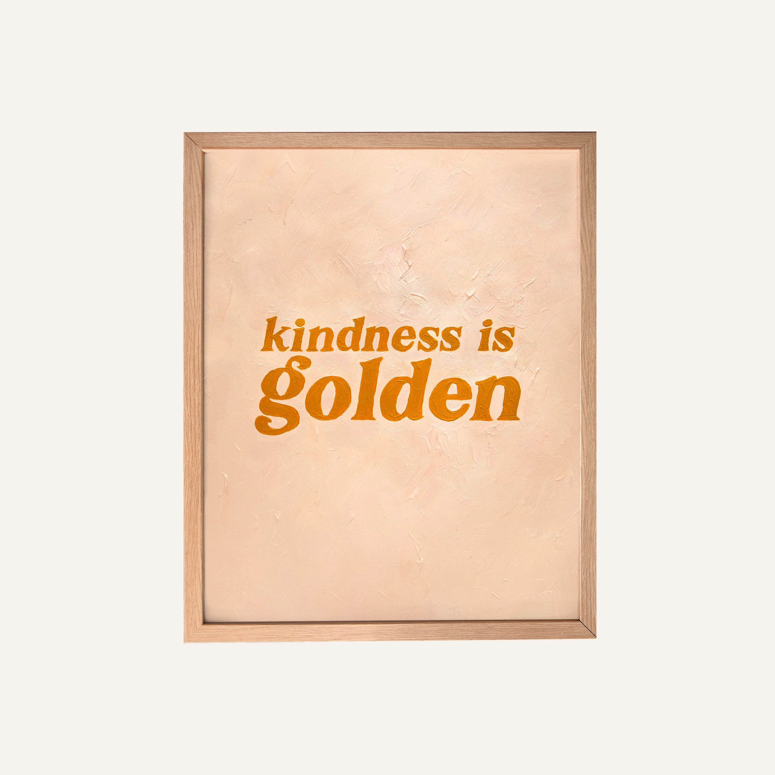 Kindness is Golden Art Print - Etsy UK