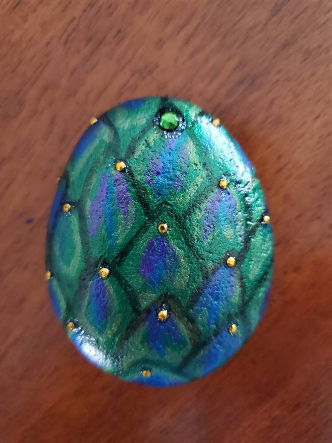 Dragon Egg Painted Rock - Etsy