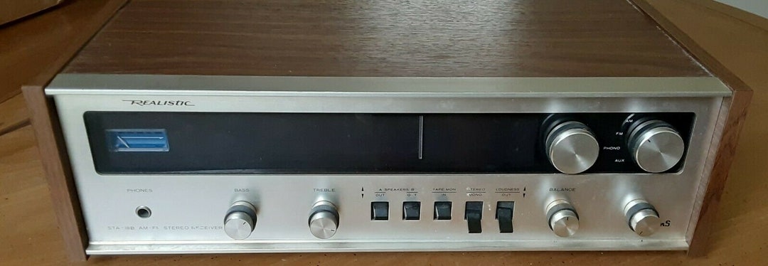 Vintage Realistic Sta-18b Am/fm Stereo Receiver Wood Case Tested - Etsy