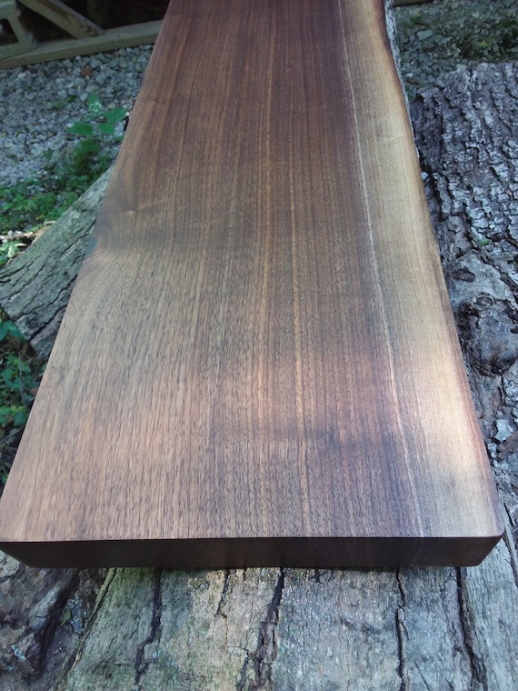 Live Edge Walnut Shelf - Etsy