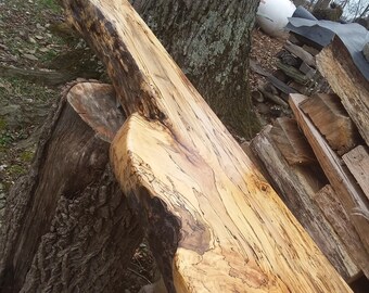 Live Edge Spalted Maple Fireplace Mantle - Etsy