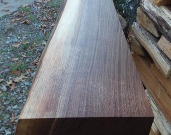 Live Edge Walnut Fireplace Mantle - Etsy
