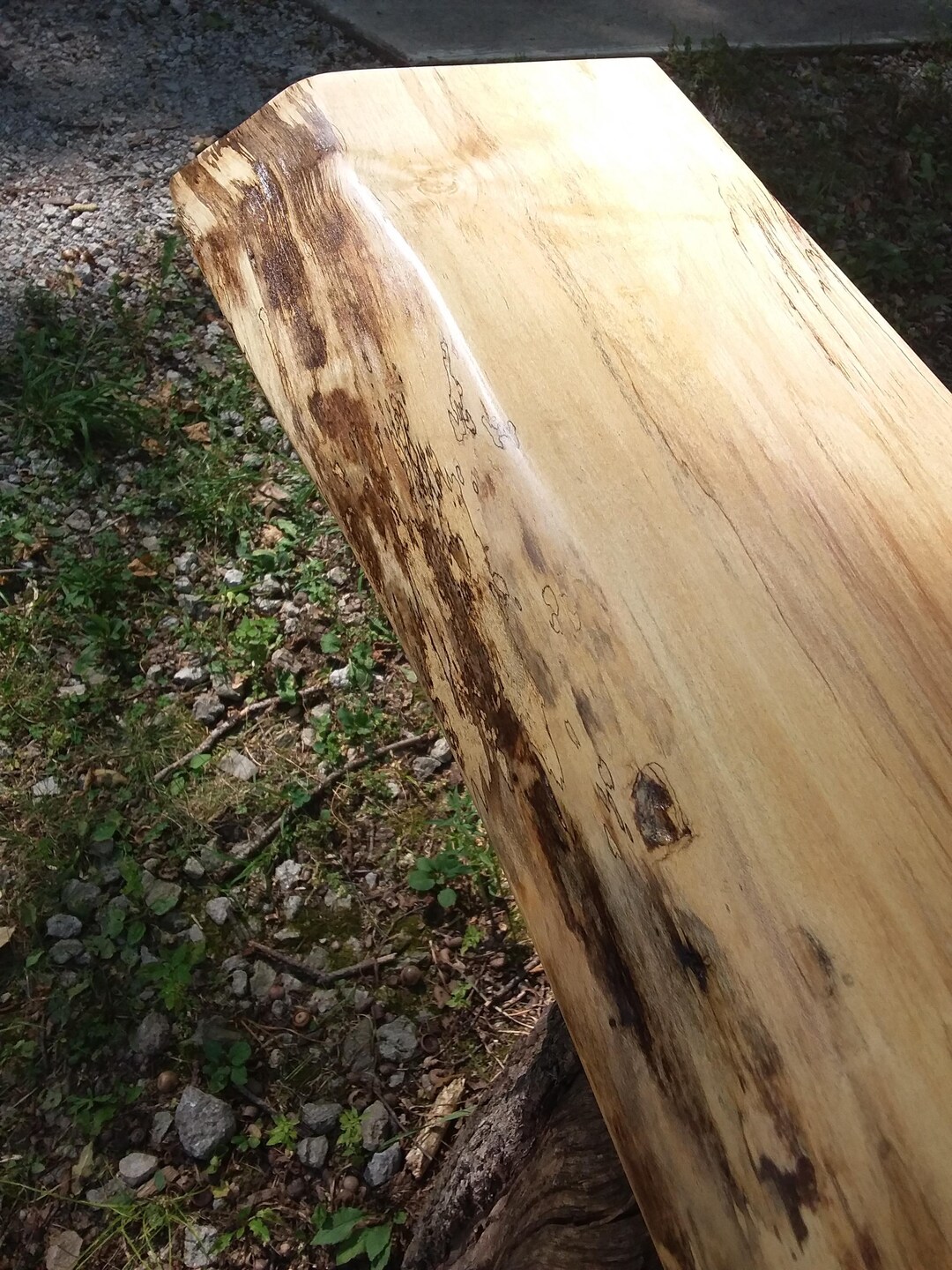 Live Edge Spalted Maple Shelf - Etsy