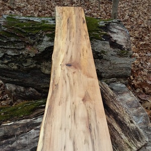Live Edge Spalted Maple Shelf - Etsy