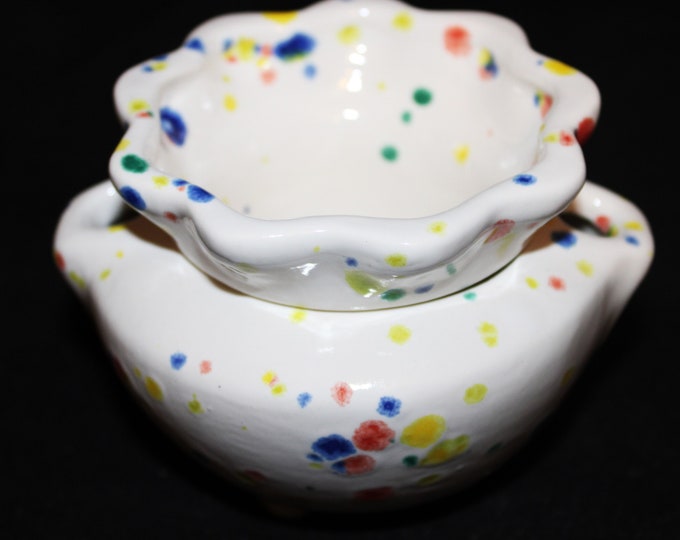 Ceramic African Violet Pot- Small-self Watering Flower Pot - Etsy