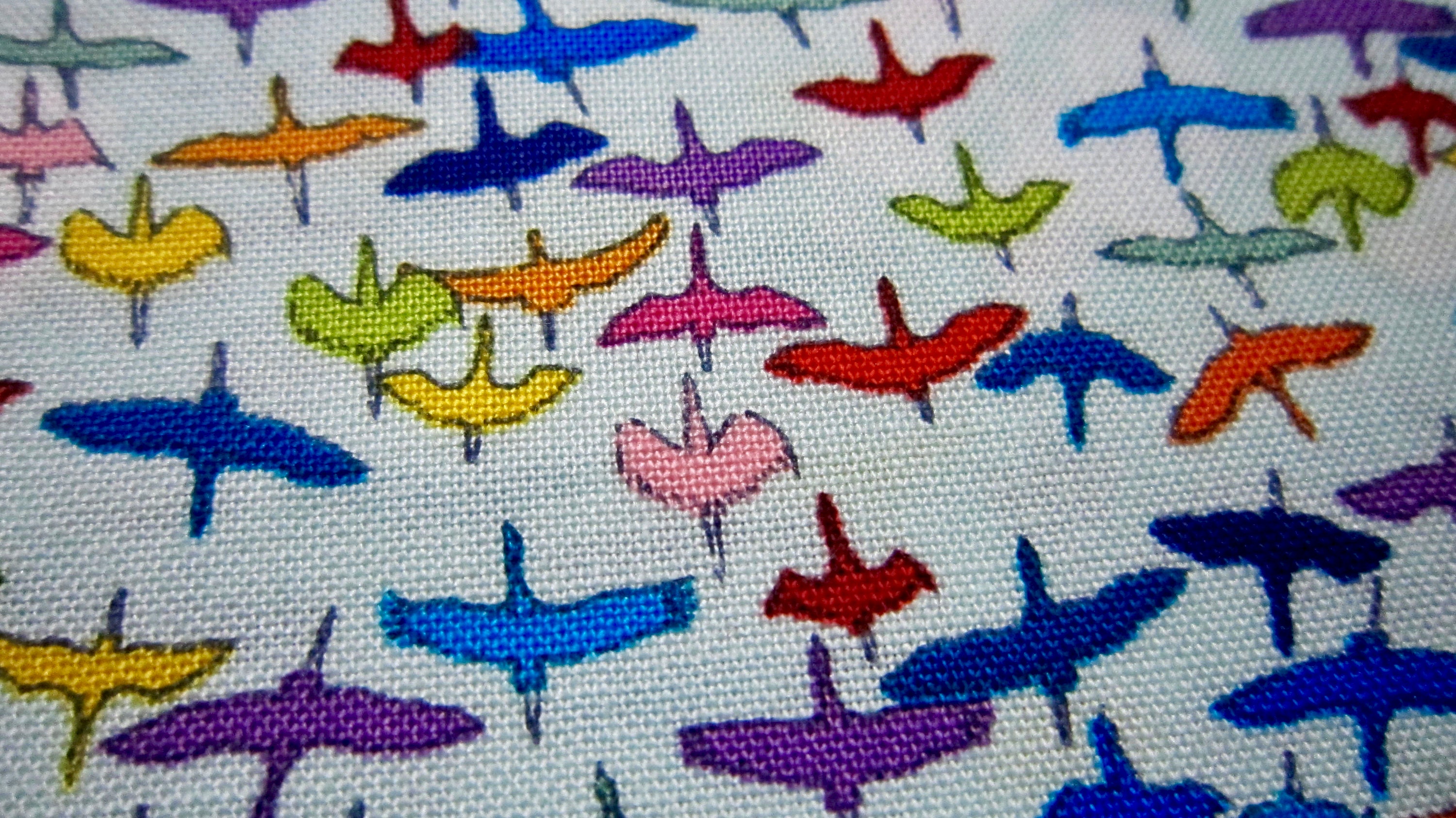 Flying Bird Cotton Fabric Made By Free Spirit Fabrics Called | Etsy