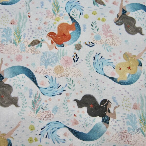 Mermaid Fabric - Etsy