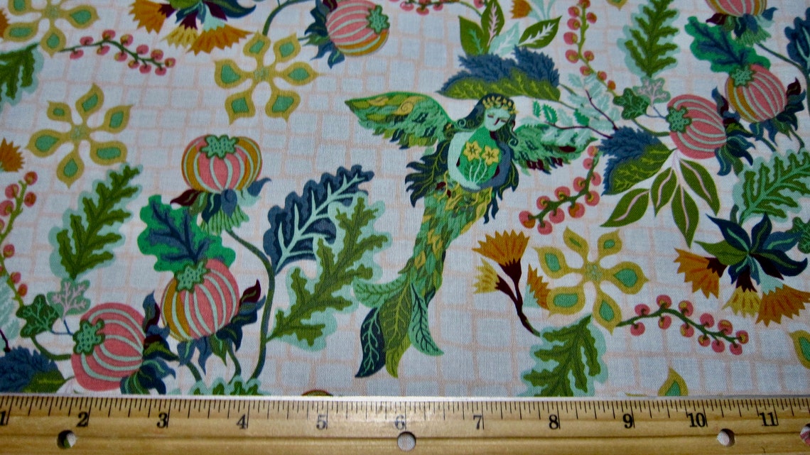 Earth Fairy Cotton Fabric Called Earthmaid Designed by Kathy Doughty ...