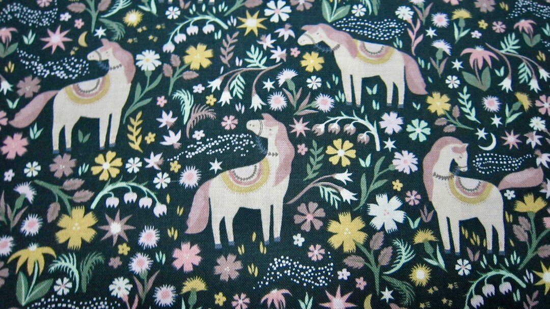Dear Stella Designs Cotton Horse Fabric Called Pony Vibes STELLA - 2090 ...