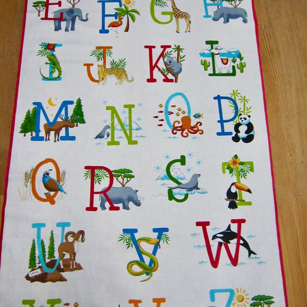 Alphabet Fabric Panel - Etsy
