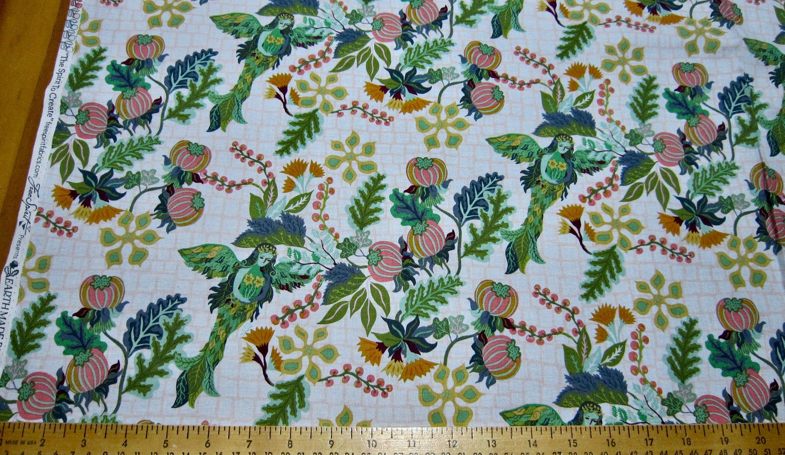 Earth Fairy Cotton Fabric Called Earthmaid Designed by Kathy Doughty ...