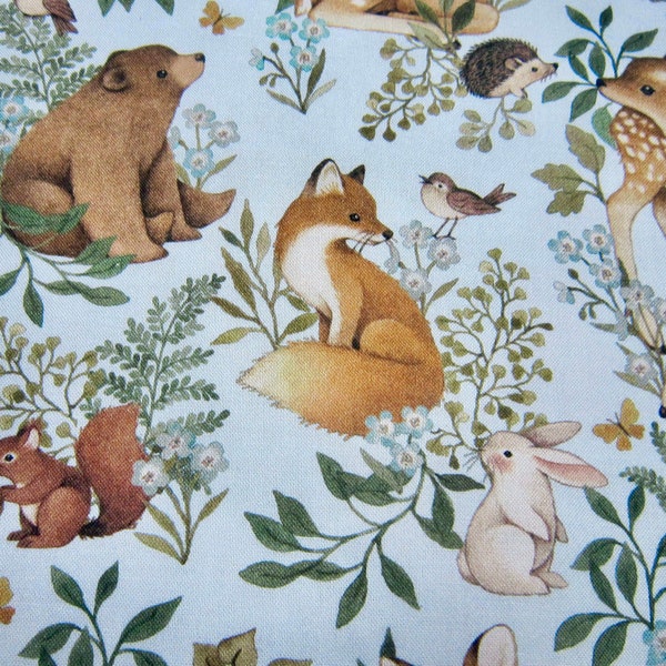 Woodland Fabric - Etsy