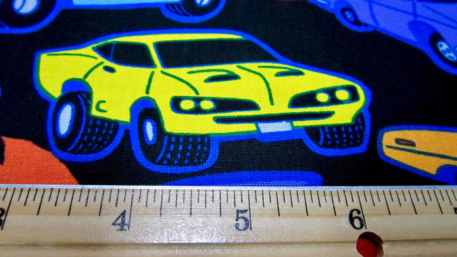 Bright Race Cars Cotton Fabric Made by Timeless Treasures | Etsy