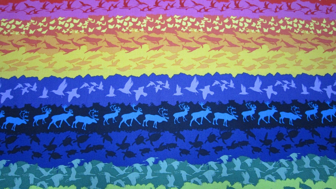Animals Migrating Cotton Fabric Made by Free Spirit Fabrics Called on ...