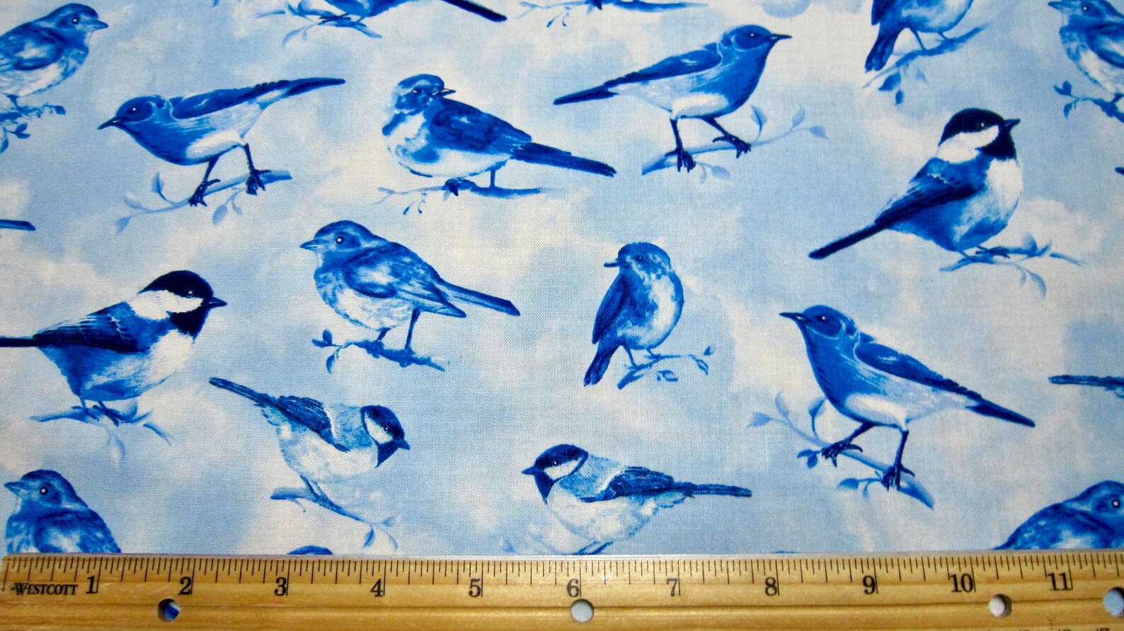 Blue Bird Cotton Fabric Made by Timeless Treasures Fabrics - Etsy