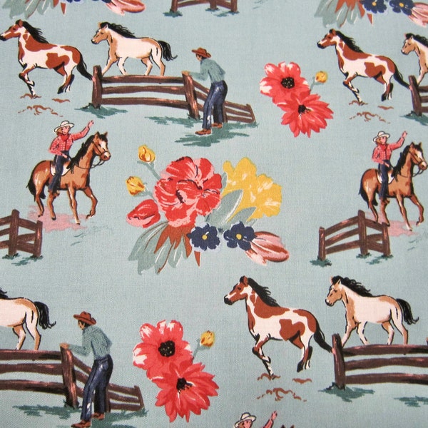 Riley Blake Cowgirl Fabric - Etsy