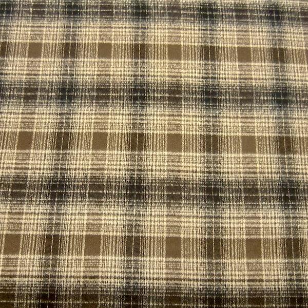 Brown Plaid Fabric - Etsy