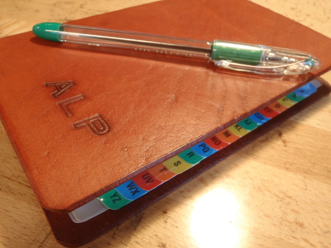 JOY. PRICE DROP. (original Price: 47.00)handmade Hard Cover Leather A6 ...