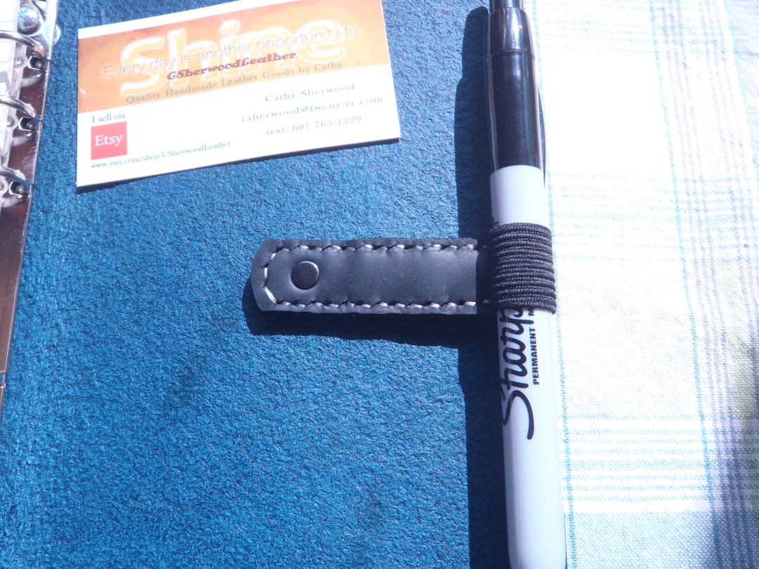 Clip on Pen Holder Fits Most Pens and Sharpies. Slides on Journal ...