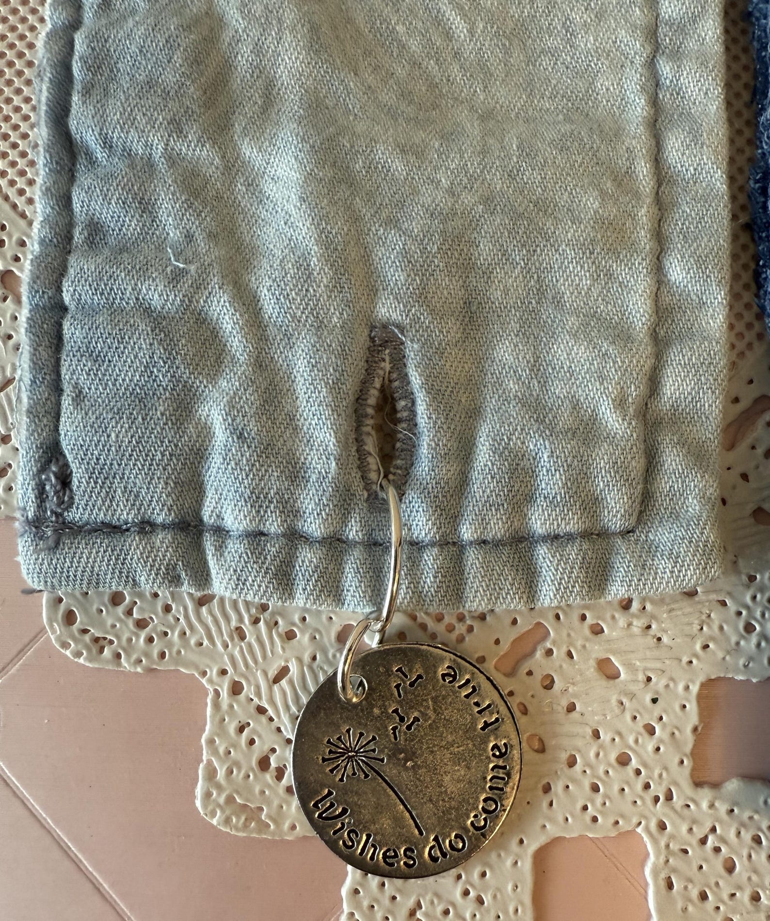 One of a Kind Repurposed Jean Denim Cuff Bookmarks With Quote Charms - Etsy