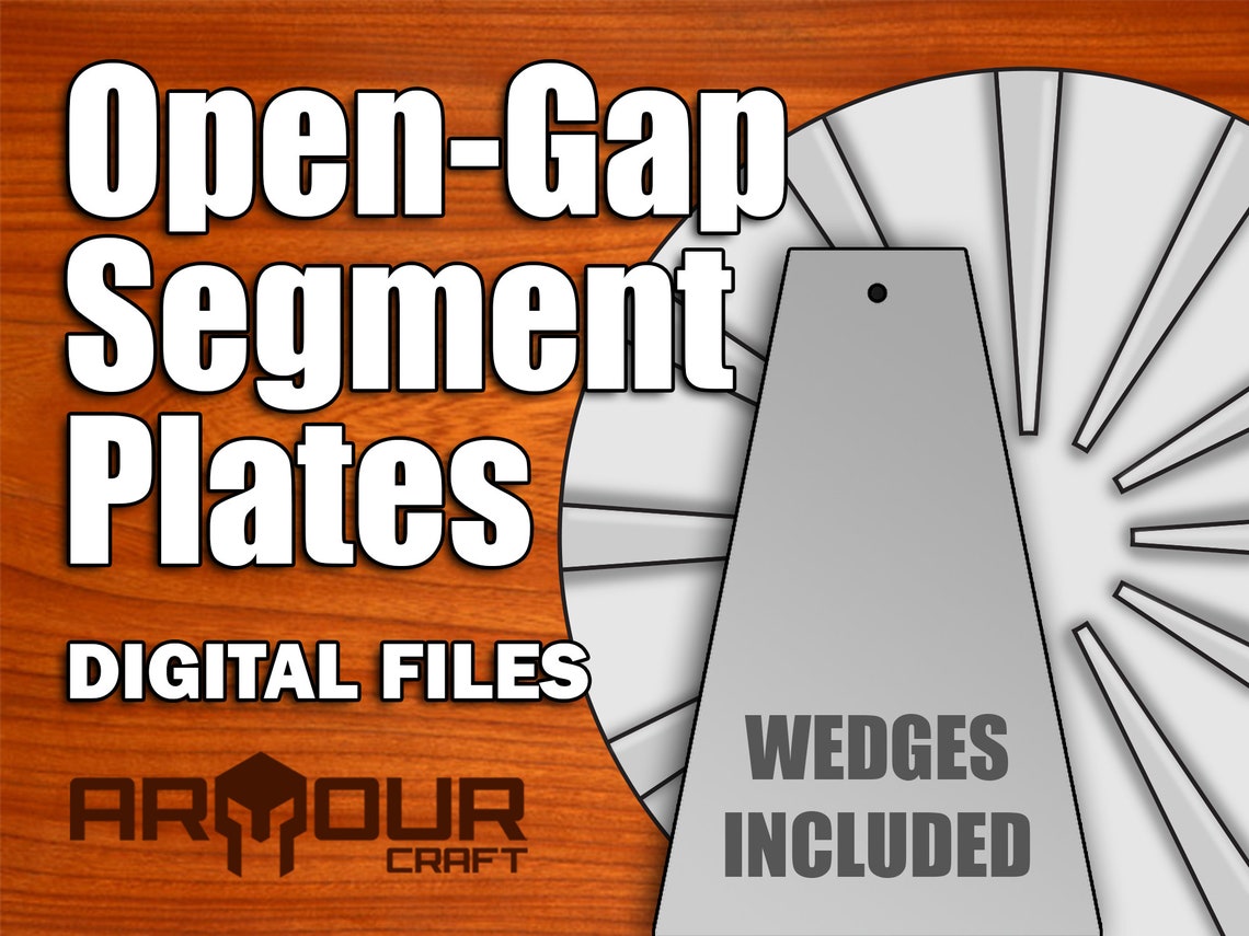 Open-gap Wedge Plates for Making Segmented Bowls - Digital Files - Etsy